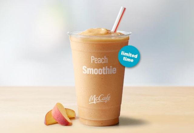 McDonald's Peach Smoothies Currently Available in Select Markets