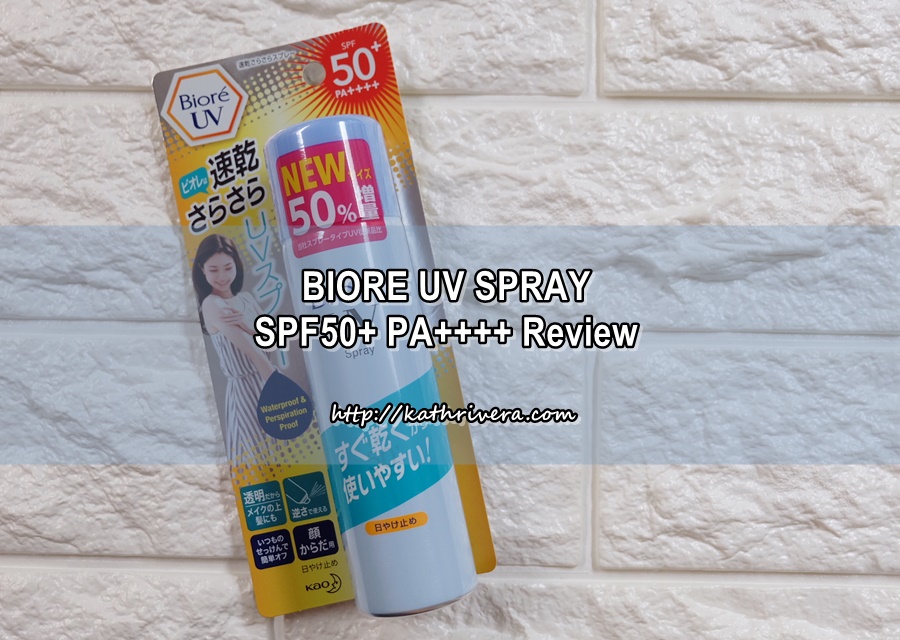 Product Review: Biore UV Perfect Spray SPF 50+ PA++++ | Dear Kitty ...