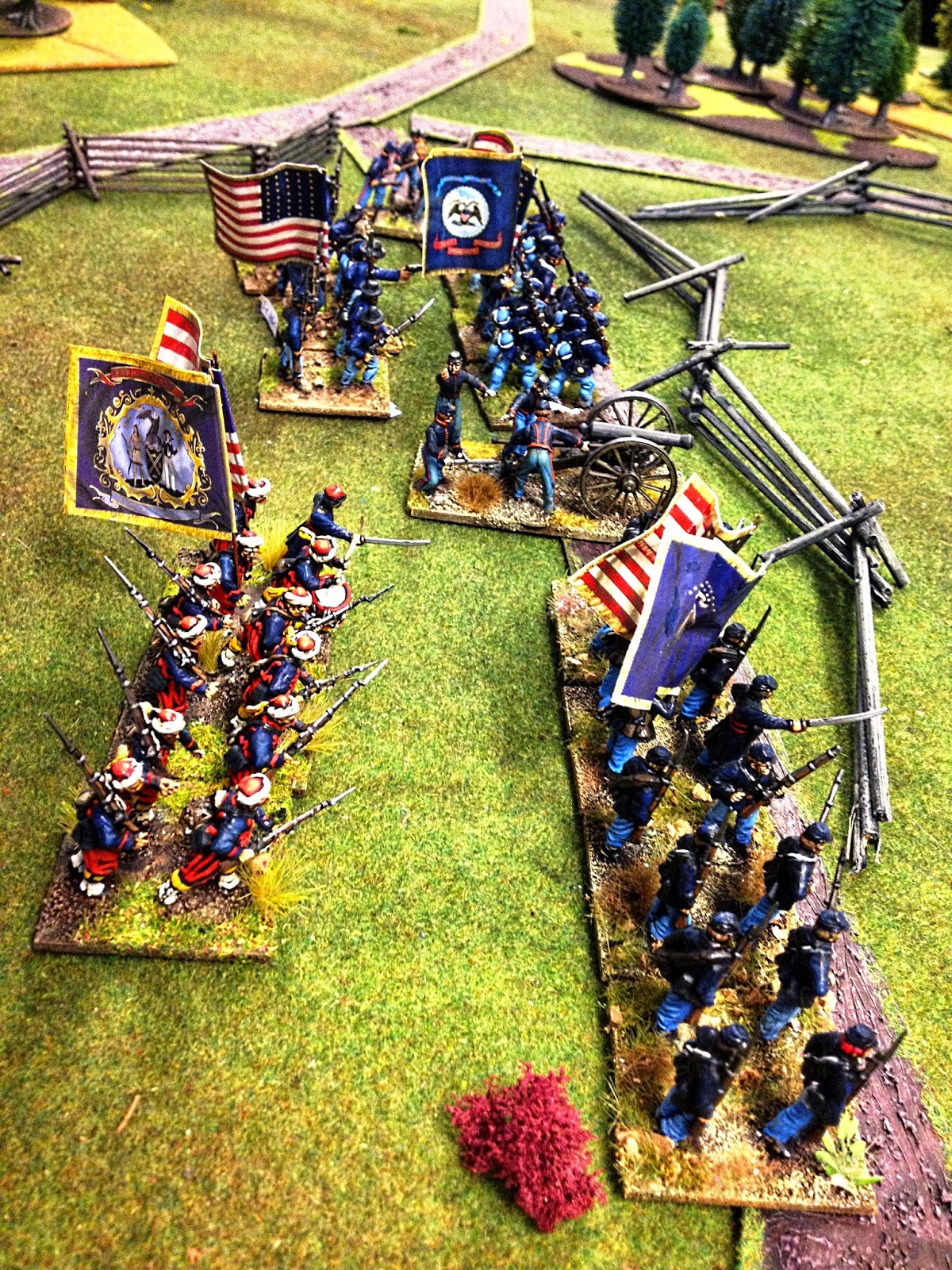Wargaming in Sverige!: Pictures from Black Powder Big ACW Game Number Two