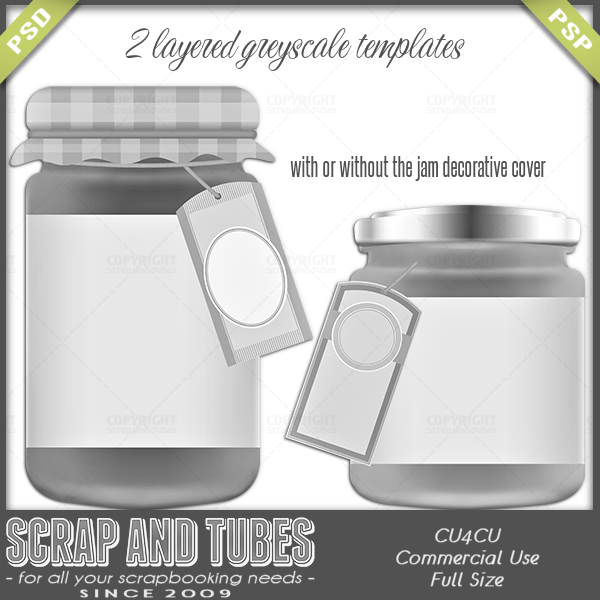 NEW in Stores - JAM JAR TEMPLATES (FS/CU4CU) | Scrap and Tubes Designs