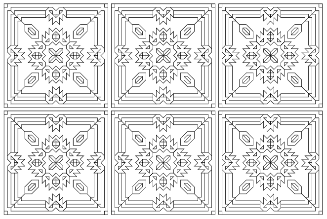 Imaginesque: Blackwork Embroidery: Small Motif Pattern