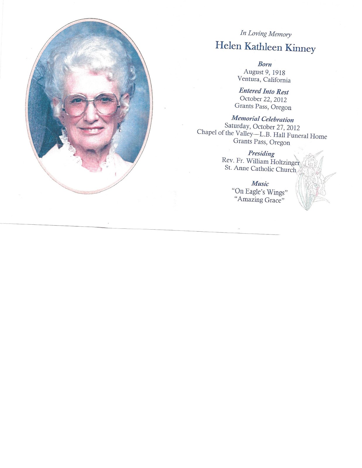 Marla's Musings: We Lose Beloved Aunt