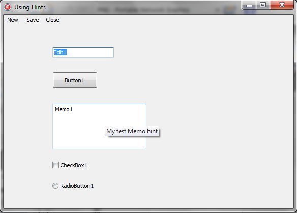 Hints Or Tool Tips In Delphi Application