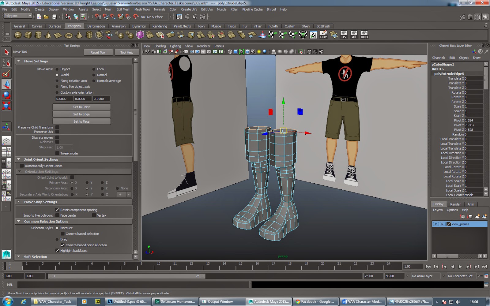 John Howard's Art Place: Autodesk Maya - Character Model Assignment