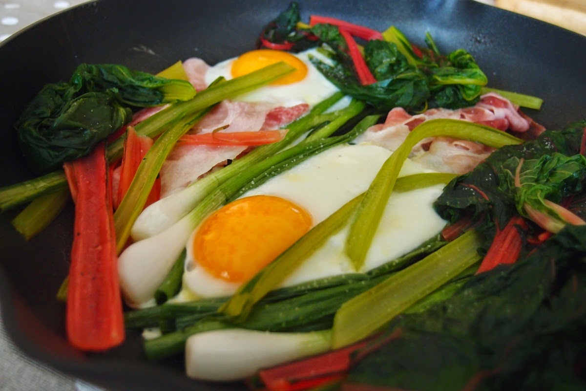 Aneta Goes Yummi: Sexi "hemendex" s dúhovým mangoldom a jarnou cibuľkou