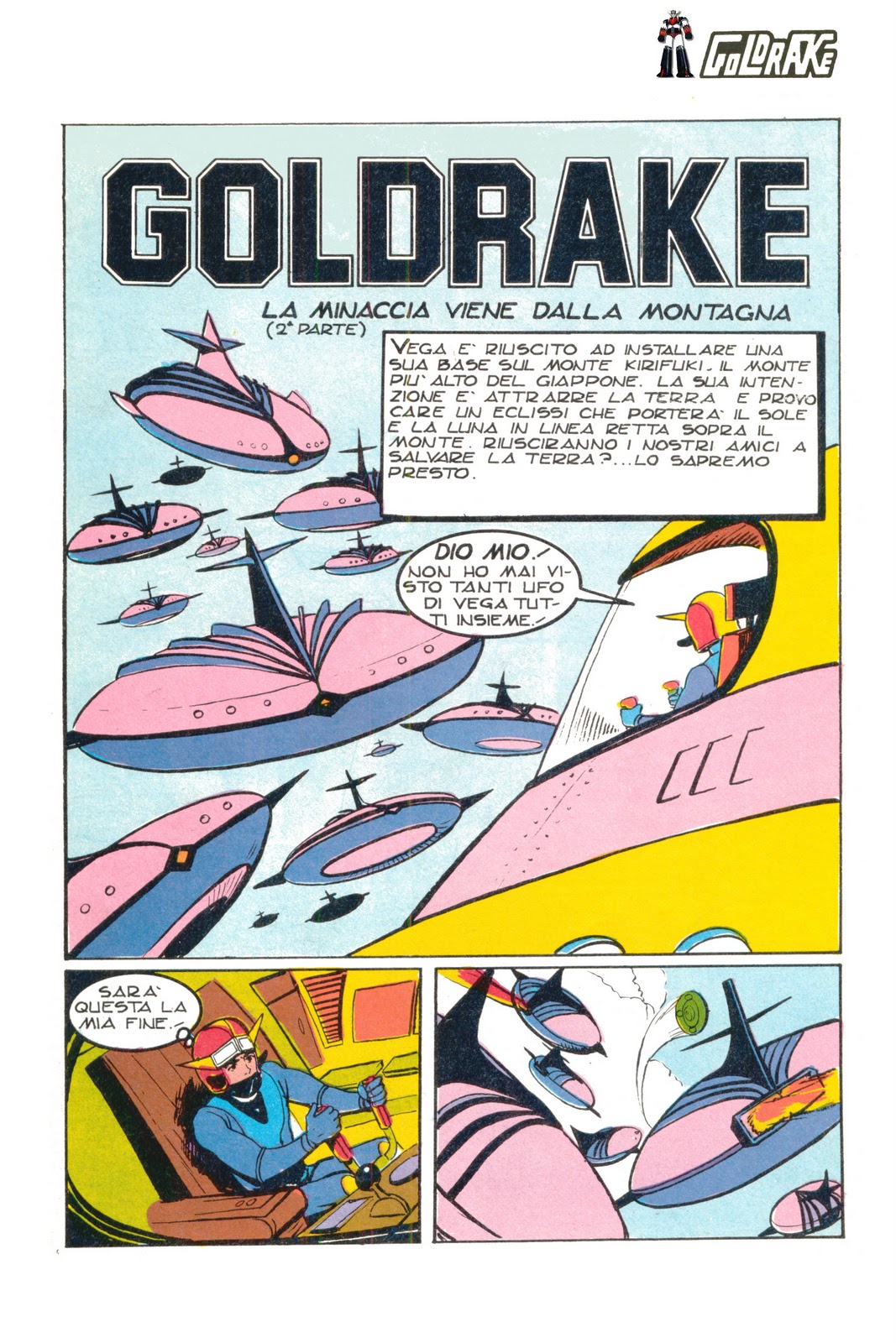 I MANGA ITALIANI: Goldrake - #05 - La Minaccia viene dalla Montagna (2a ...