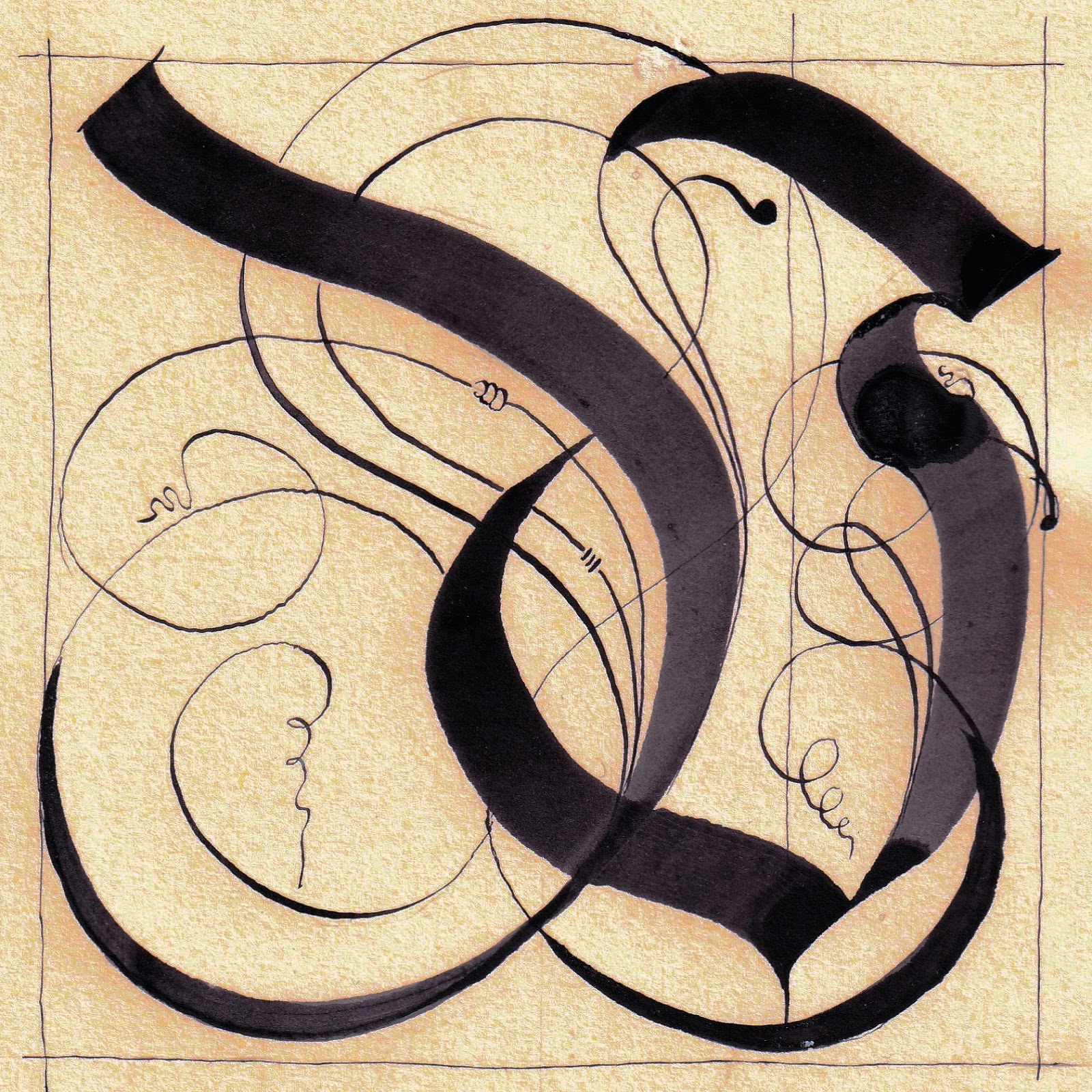 MAHO: graveur taille douce sur cuivre.: Calligraphies et exercices