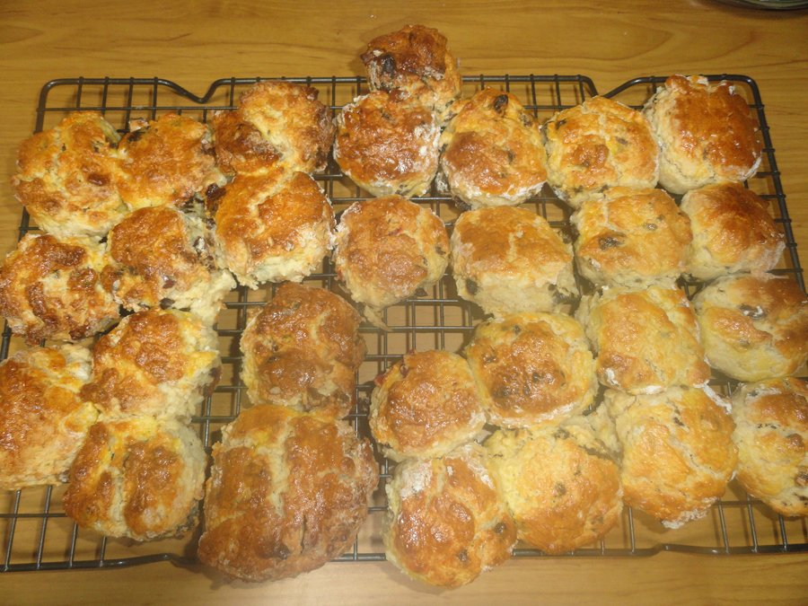Baking up a tray of scones | down to earth