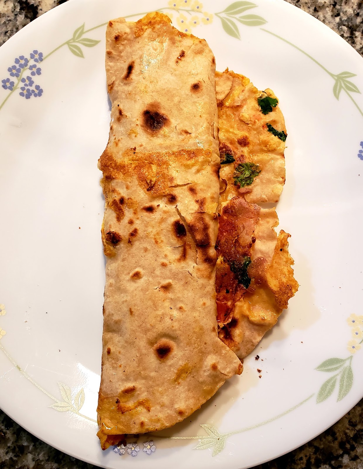 Omelette Chapathi Roll Using Leftover Chapathis