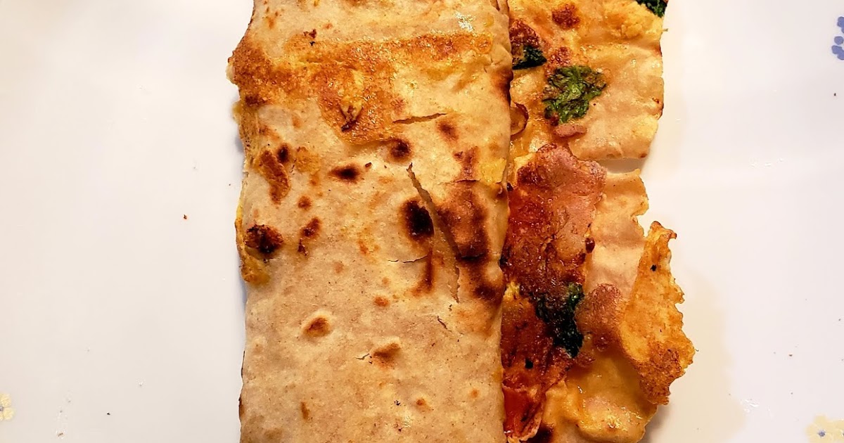 Omelette Chapathi Roll Using Leftover Chapathis