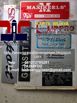 spesialis nameplate dan jasa pembuatan namplate: Jasa pembuatan nameplate