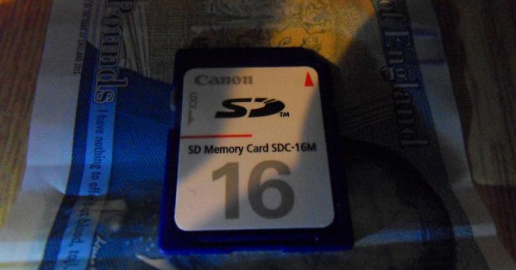 A 16MB SD Memory Card