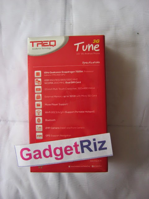 TREQ TUNE 3G (3G, QUALCOMM SNAPDRAGON, BBM + DUAL CAMERA) - GadgetRiz