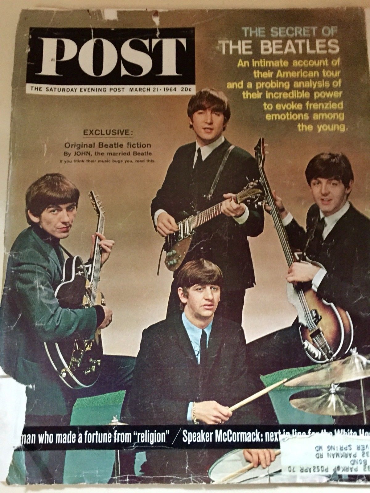 Vintage Saturday Evening Post magazine cover