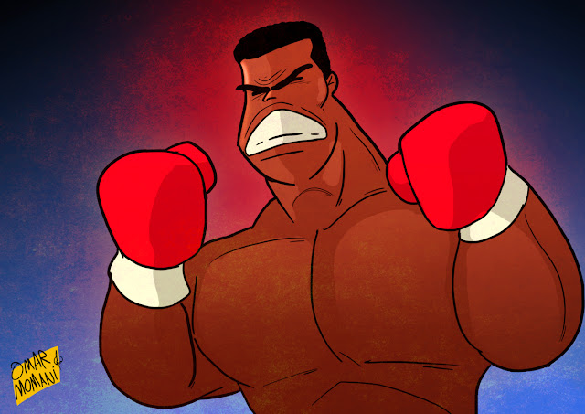 Omar Momani cartoons: Muhammad Ali