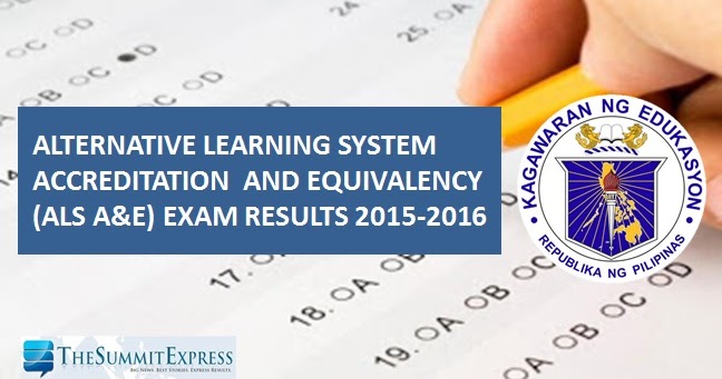 List of Passers: 2015-2016 DepEd ALS A&E Exam Results - Pinoy Buzz