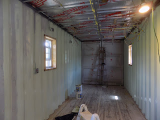 Intermodal House: Lots of Progress: Roof, Wiring, and Subfloor Finished ...