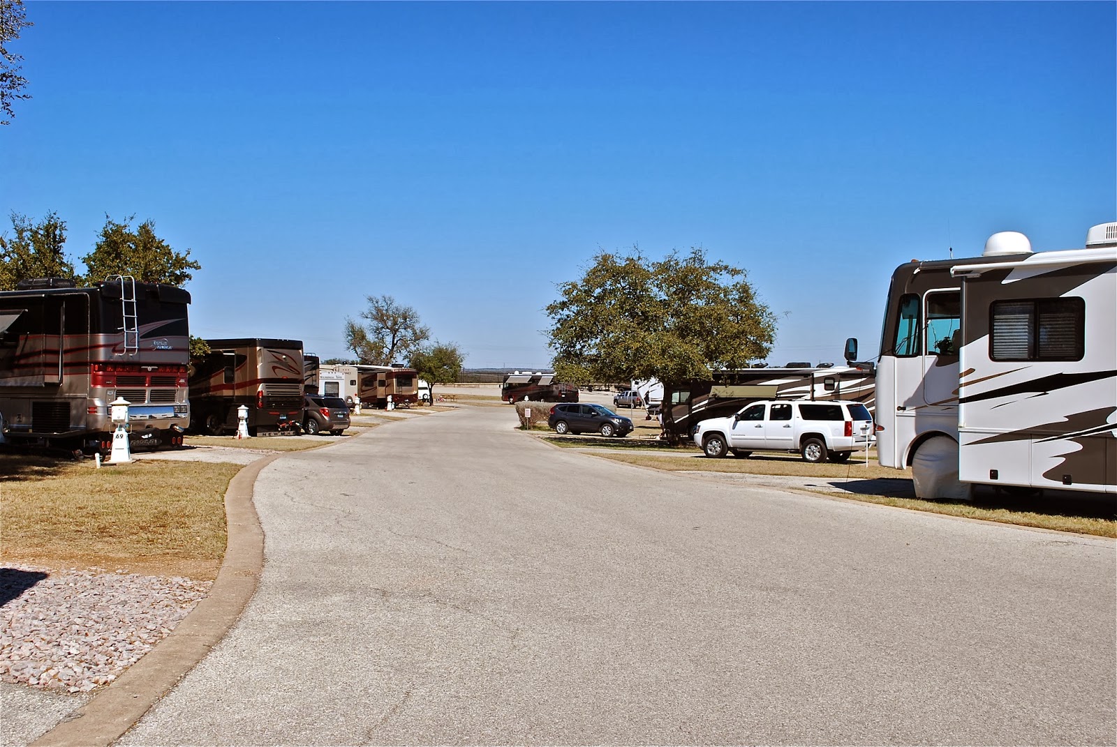 BLUE SKY AHEAD: Sunset Point RV Resort, Texas