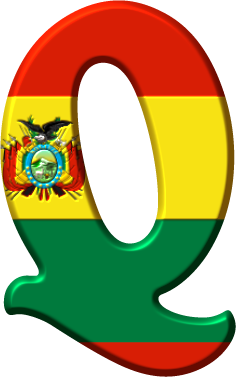 Alfabeto con la Bandera de Bolivia. - Oh my Alfabetos!