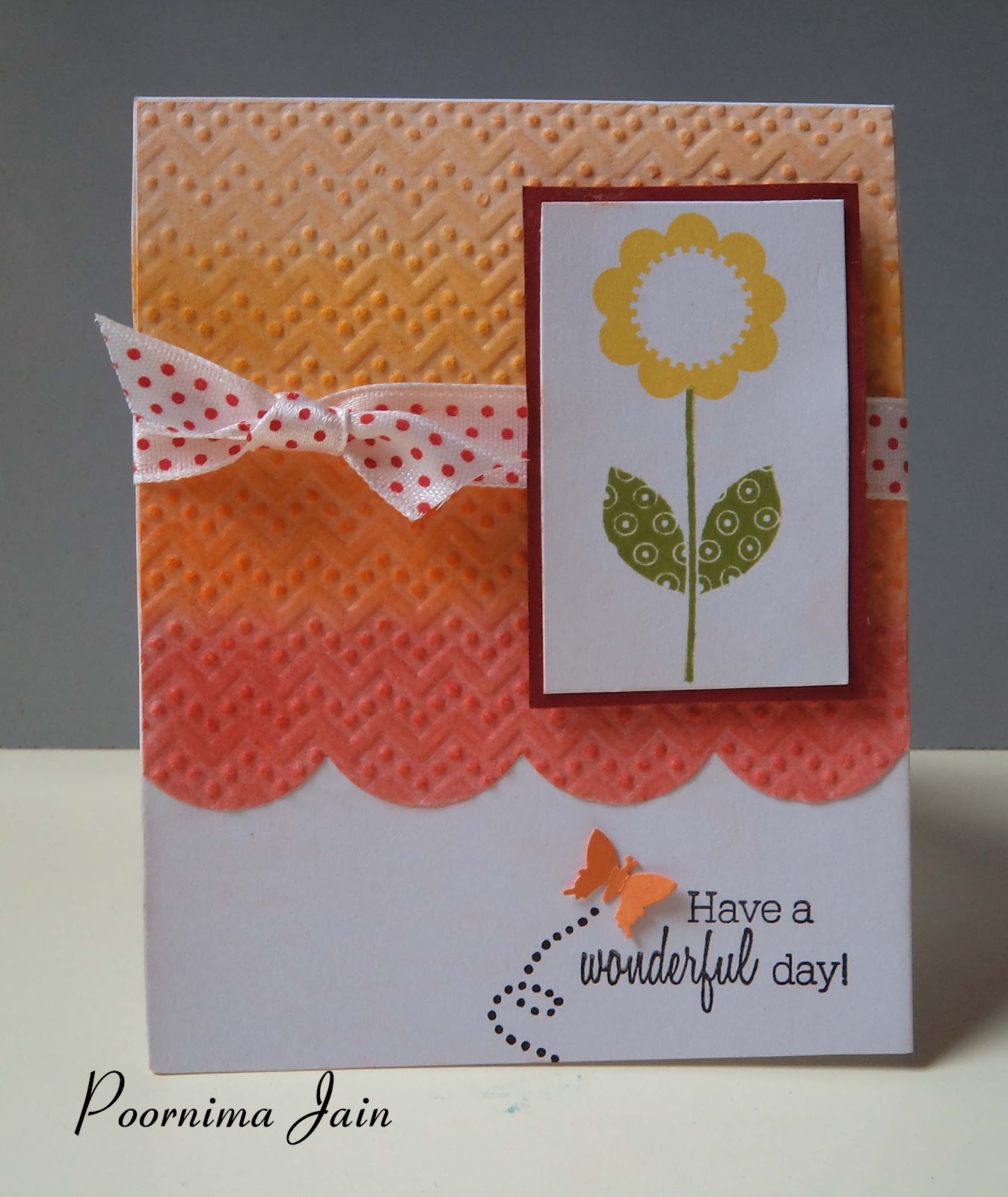 PAPER CRAFT HORIZON: Ombre Card