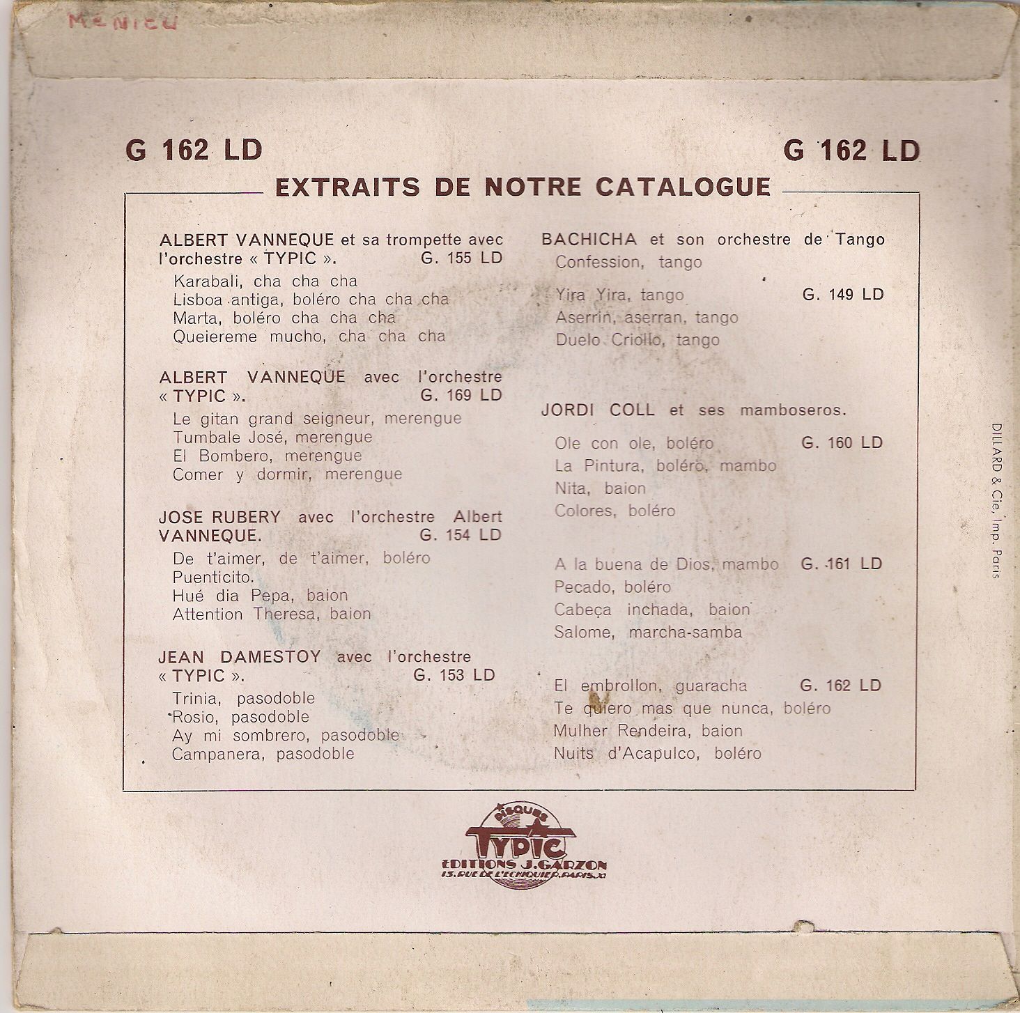 DISCOGRÁFICAS DE BRASIL: el lado B: 1953 - O CANGACEIRO - Discografía ...