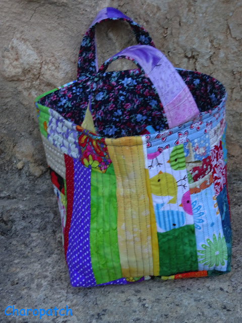 Charo's Patchwork: Tutorial "quilt as you go"