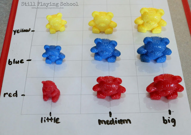 Graphing with Rainbow Color Counting Bears | Still Playing School