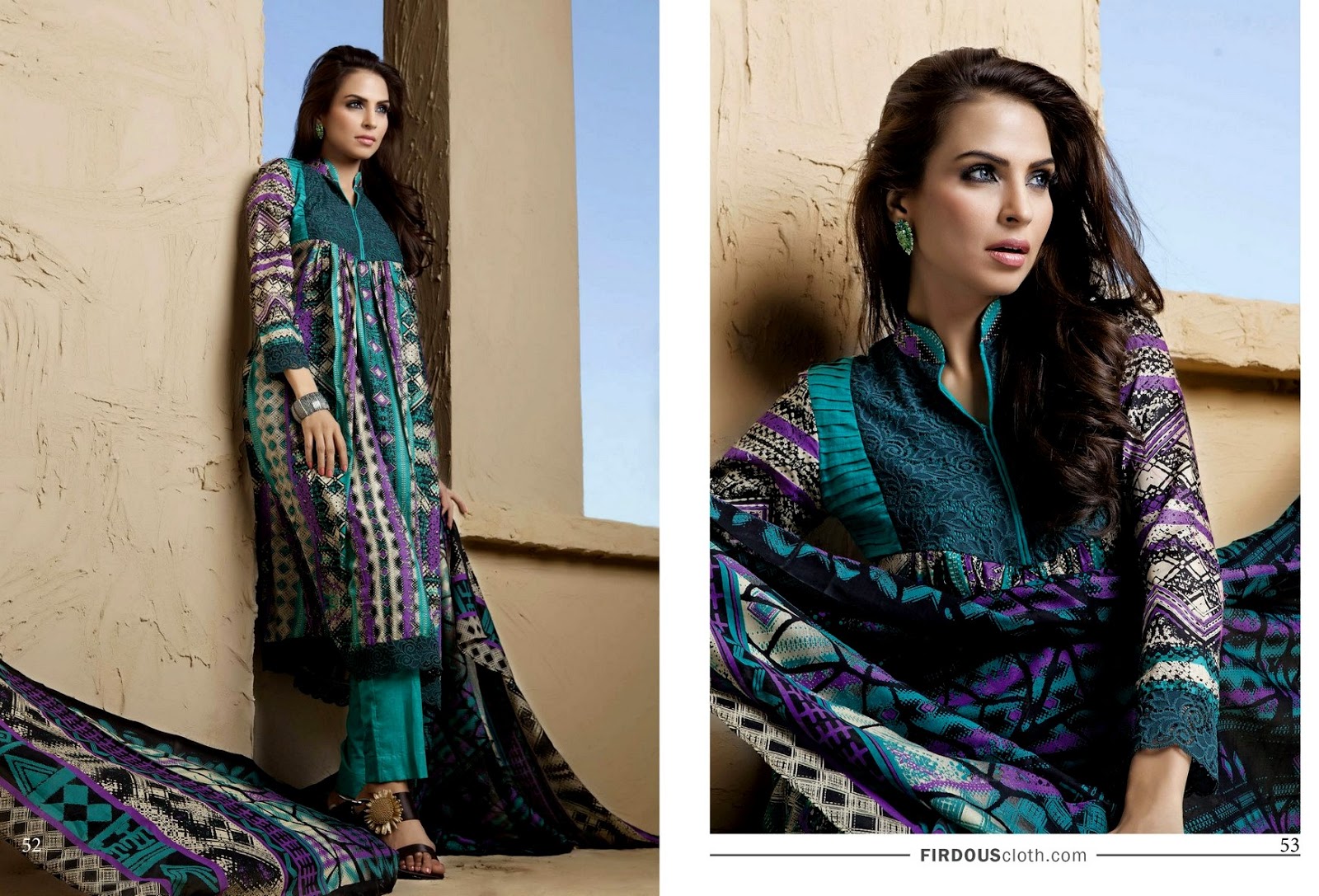 New Firdous Lawn Designs 2013-2014 | Exclusive Firdous Lawn Collection ...
