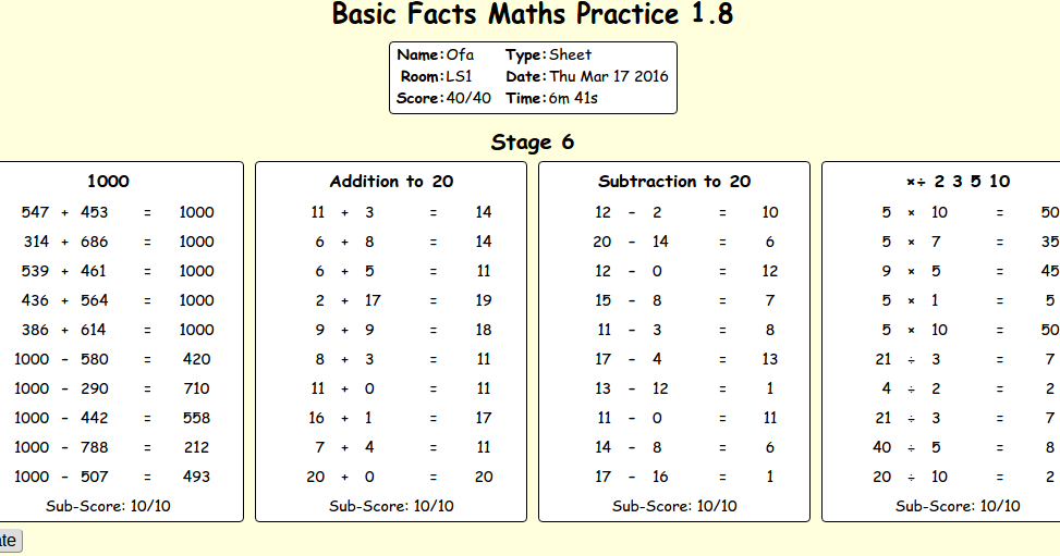 Samisoni : My Prototech Maths Result