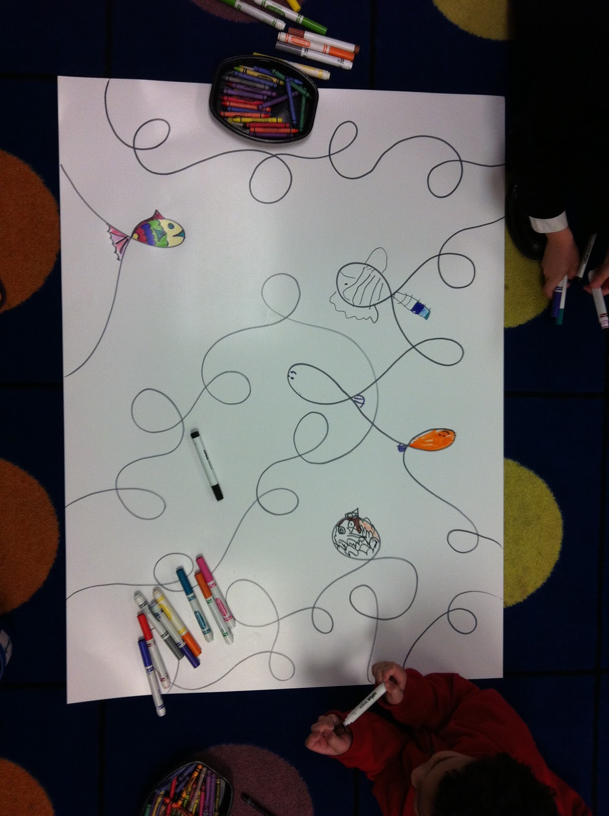 ChumleyScobey Art Room: 1st Grade: Joan Miro Doodle Fish