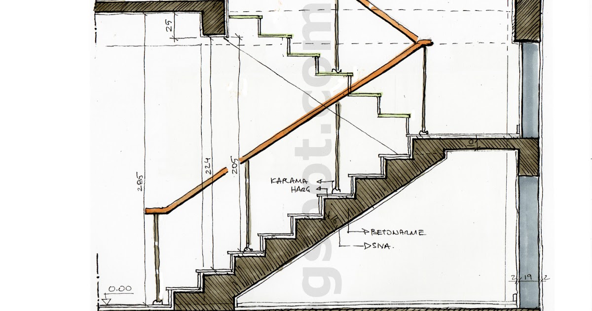 TASARIMDA ESKİZ ÇİZİM VE RENKLENDİRME : MERDİVENLER
