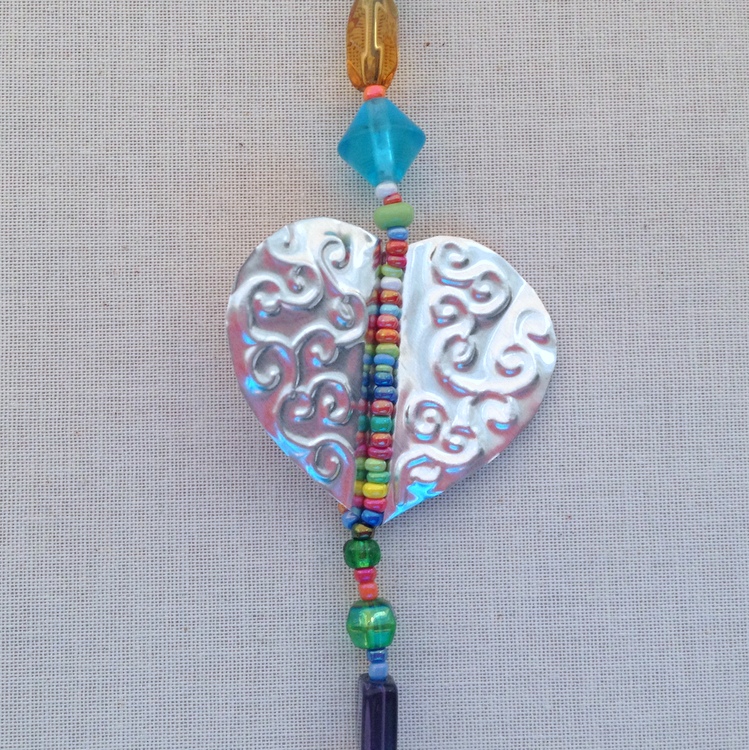 Lisa Yang Jewelry : Using Copper Embossing Foil and Beads in Jewelry Making