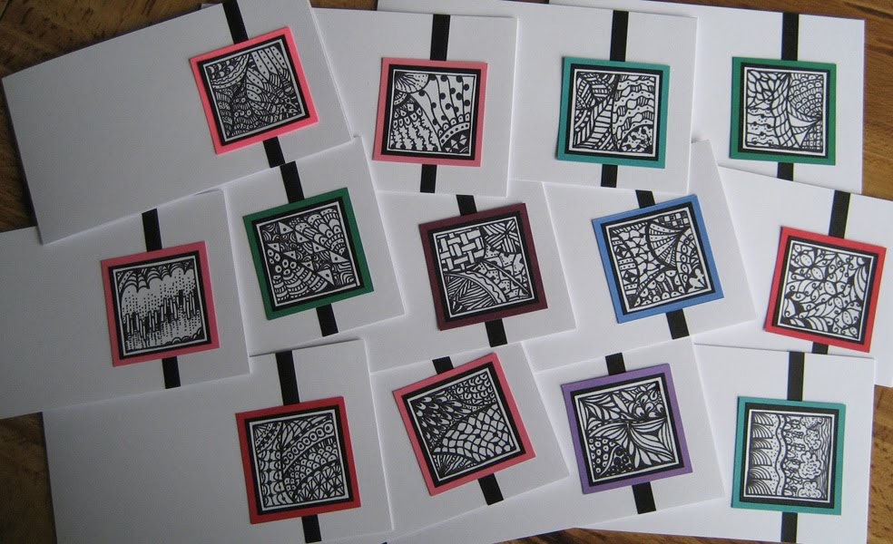 ART - just do it!: Zentangle cards!!