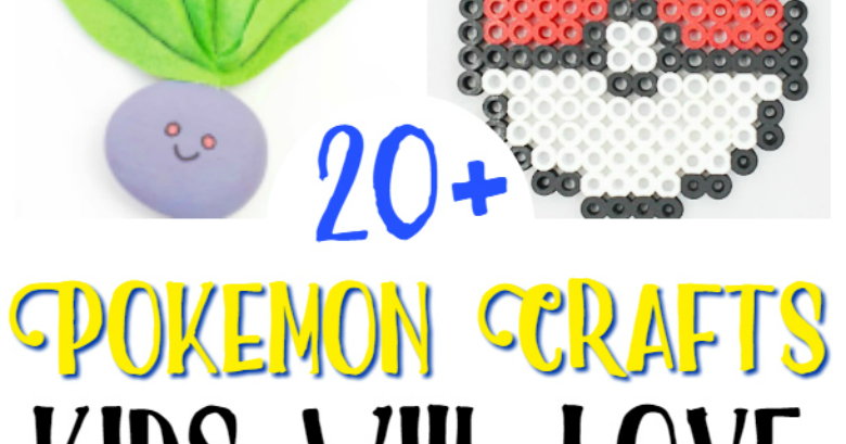 Pokemon crafts for kids - over 20 pokemon ideas - Messy Little Monster