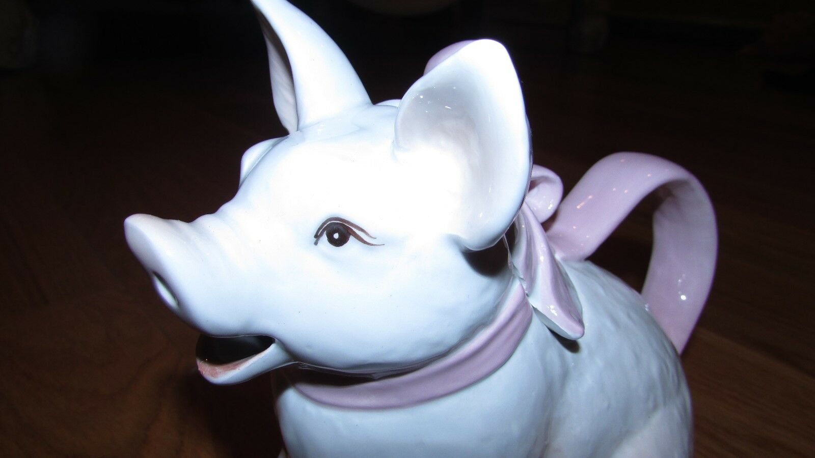 Like All, Pinterest!!: Handpainted Takahashi Pig Teapot Pink Ribbon ...