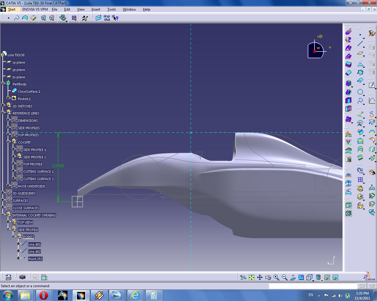 Scratchbuilding a 1/20 scale F1 replica: F1 car design in Catia V5 xviii