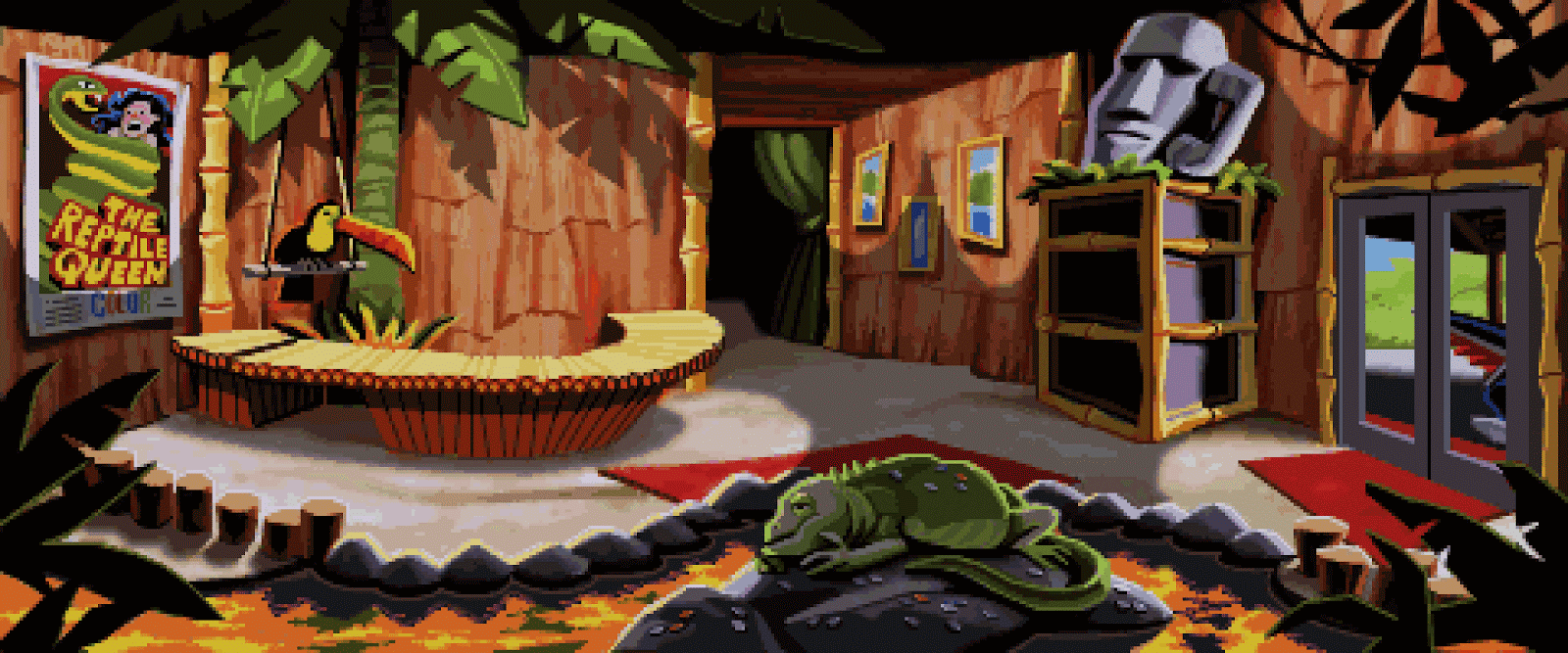 304: Foreground objects in adventure game scenery