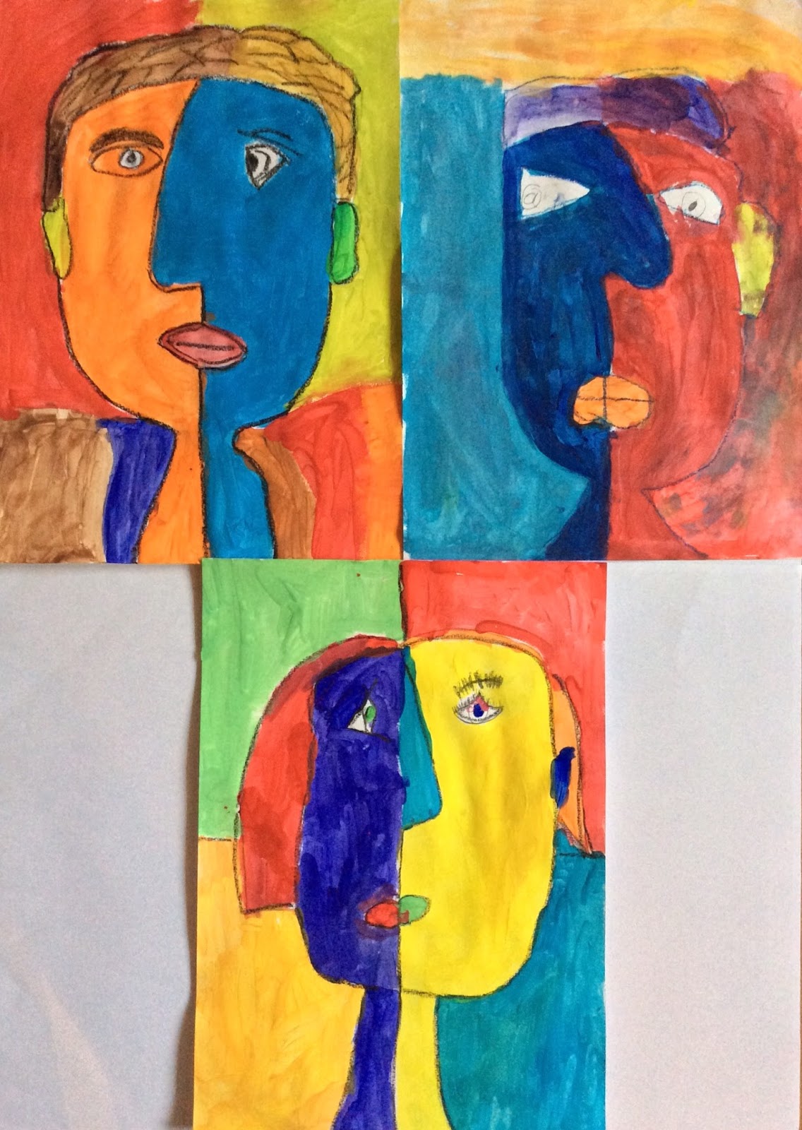 Visual Arts at AIS: Picasso inspired self portrait 2B