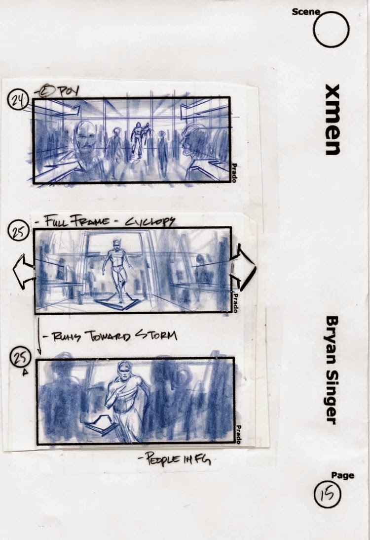 X-MEN Train Scene Was Very Different in Storyboards by Raymond Prado ...