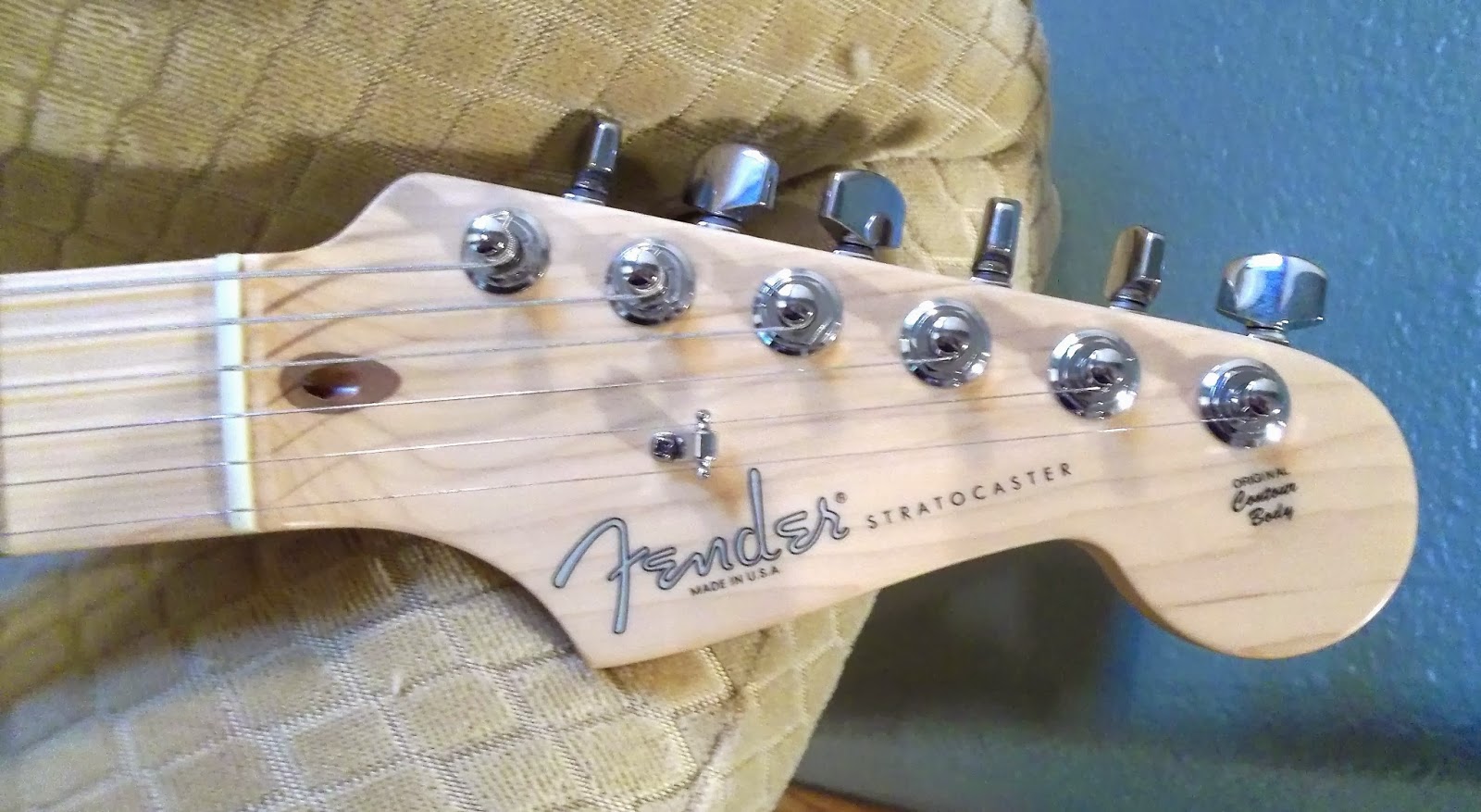 My Blue Strat: Chrome Blue American Series Stratocaster