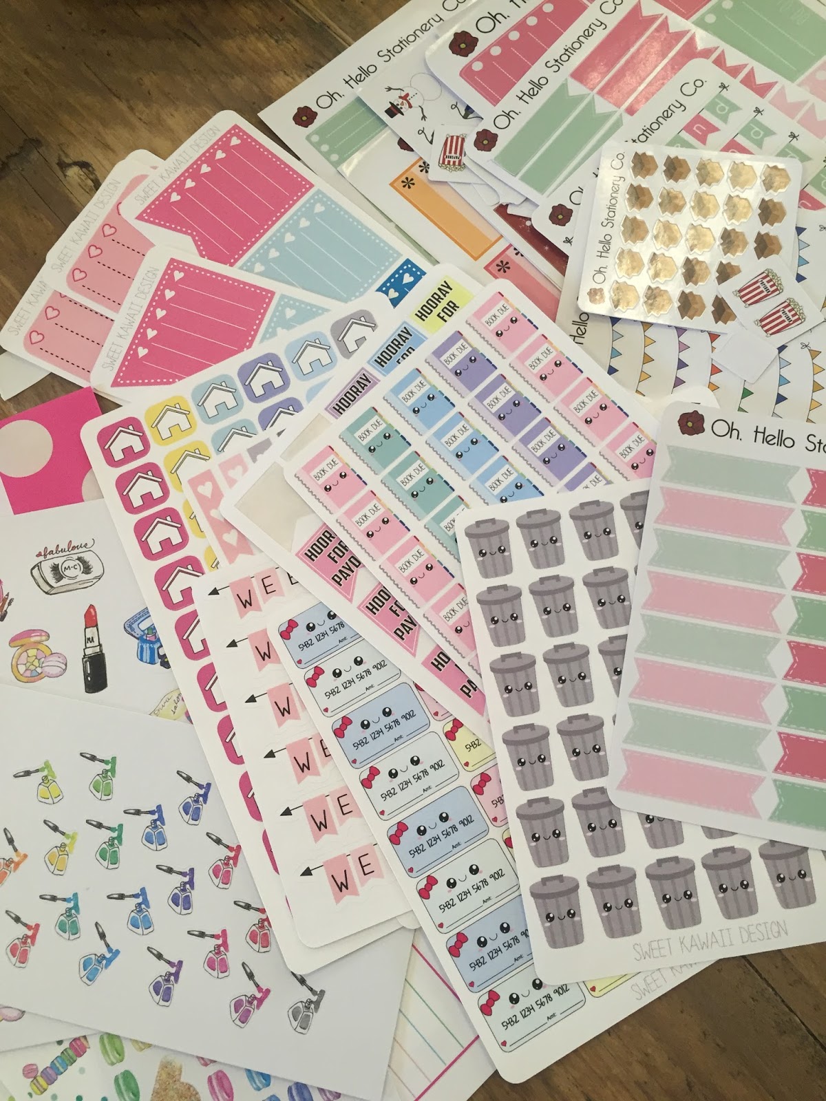 Etsy Stickers Haul part 1 (and shipping to UK experience)