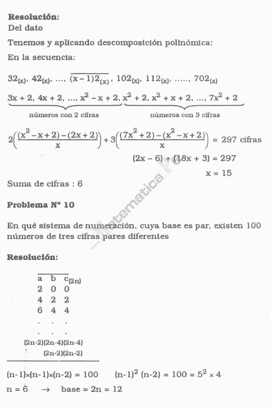 TEORÍA DE NUMERACIÓN PROBLEMAS RESUELTOS PDF