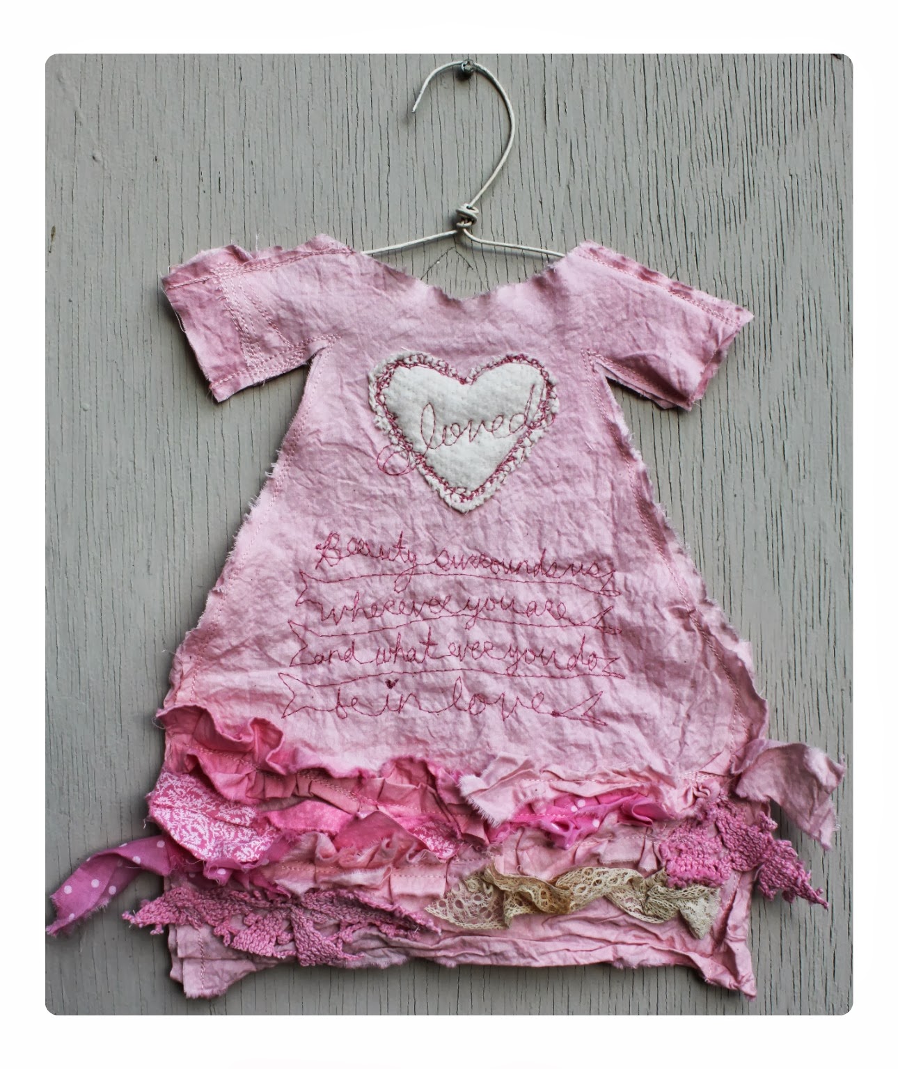 let the beauty we love be what we do: Sewing a poem.