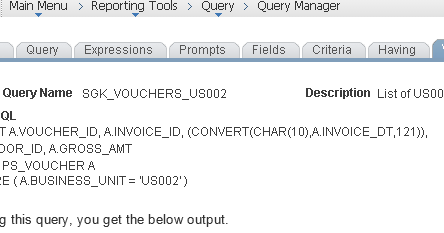 Peoplesoft: XML/BI PUBLISHER