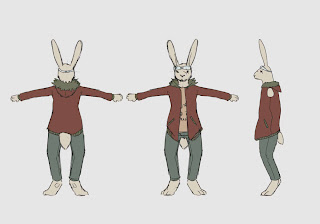 BA Hons CG Arts & Animation - UCA Rochester: Rabbit turnaround