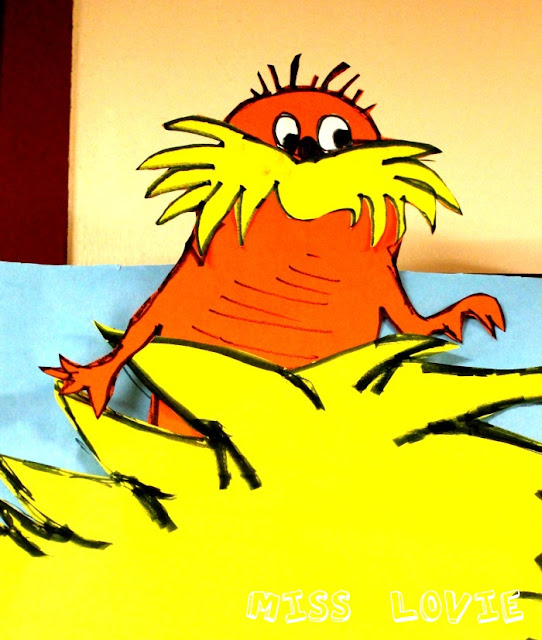 Miss Lovie: Truffula Tree Kids Craft Tutorial and The Lorax Door Reveal!