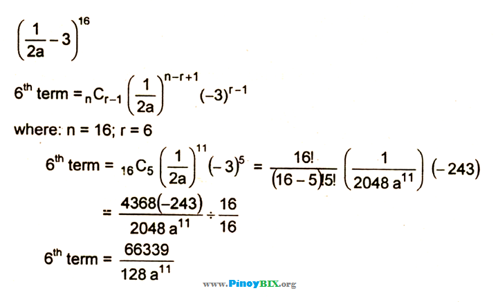 Solution Find The 6th Term Of Expansion Of 1 2a 3 16 PinoyBIX solution-find-the-6th-term-of-expansion-of-1-2a-3-16-pinoybix