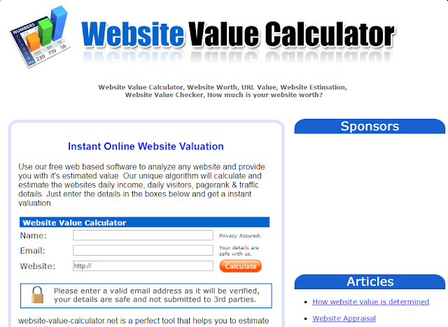 Top 10 Best Sites To Calculate Your Website Worth [UPDATE] ~ My ...