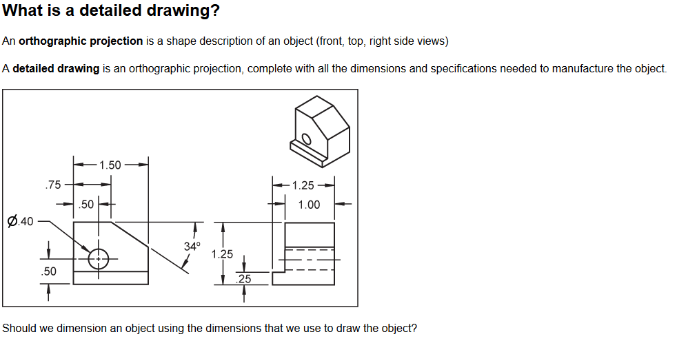 Drafting Teacher blog: Dimensioning Lecture