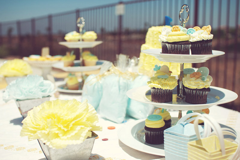 Kara's Party Ideas Cute As A Button 1st Birthday Party! | Kara's Party ...